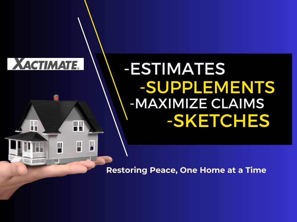 Your Xactimate Estimate and Sketch with available claims support. | Upwork