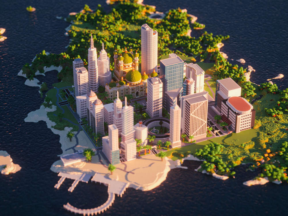 A minecraft build, world for companies and brands | Upwork
