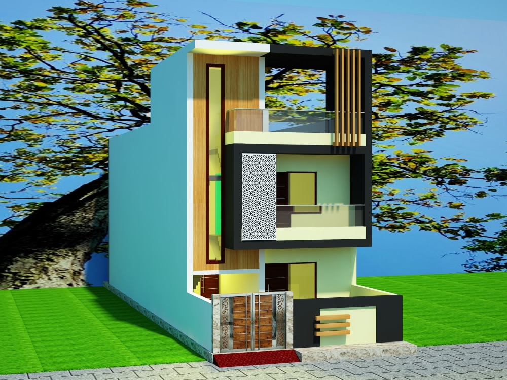 Floor plan and Front elevation | Upwork