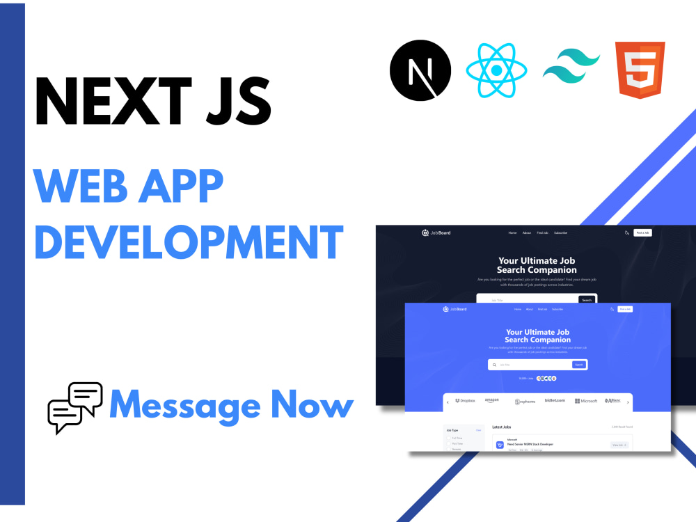 Next.js | Front End Web Developer | Figma to Next.js | Tailwind | Upwork