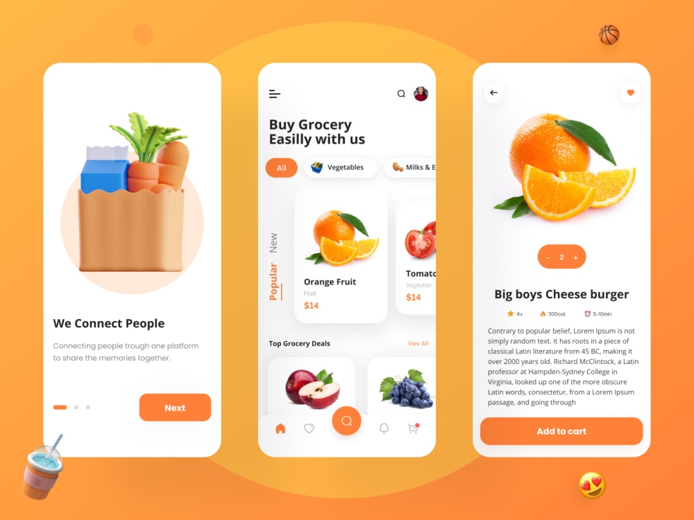 Modern & Professional Mobile App Design using Figma | Upwork