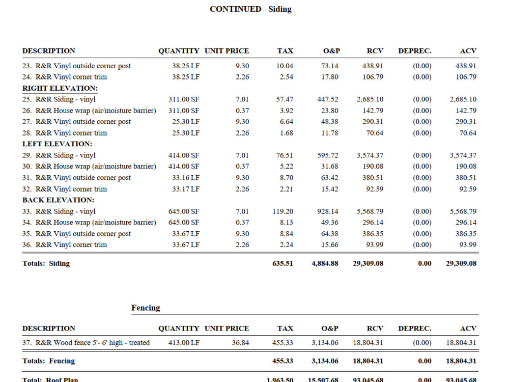Best Xactimate insurance claim with Sketches | Upwork