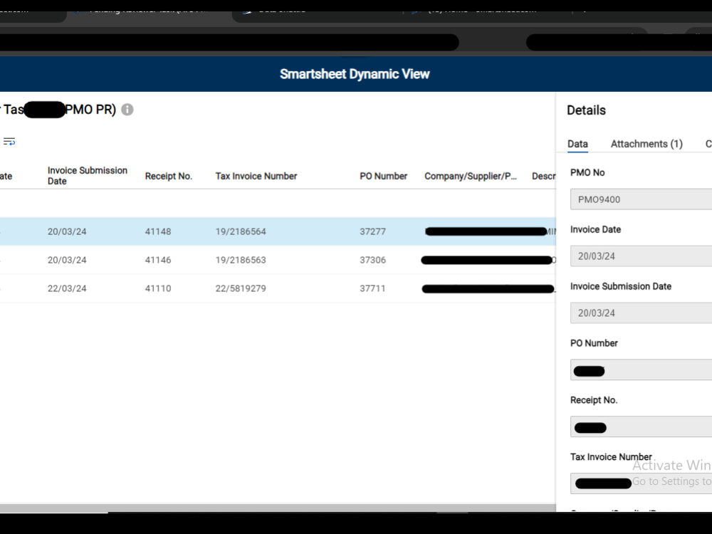 Smartsheet form, workflow automation, Dashboard and Report, | Upwork