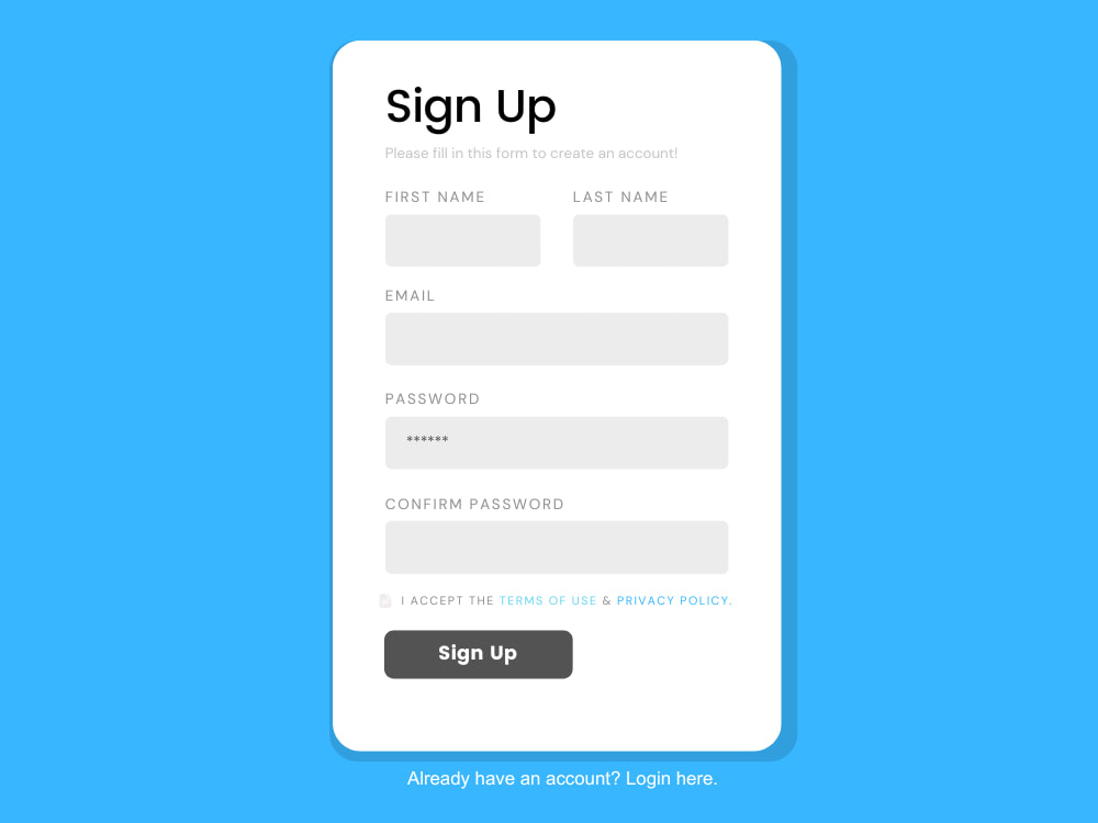 LOGIN and REGISTRATION system integrated with your WEBSITE and DATABASE ...