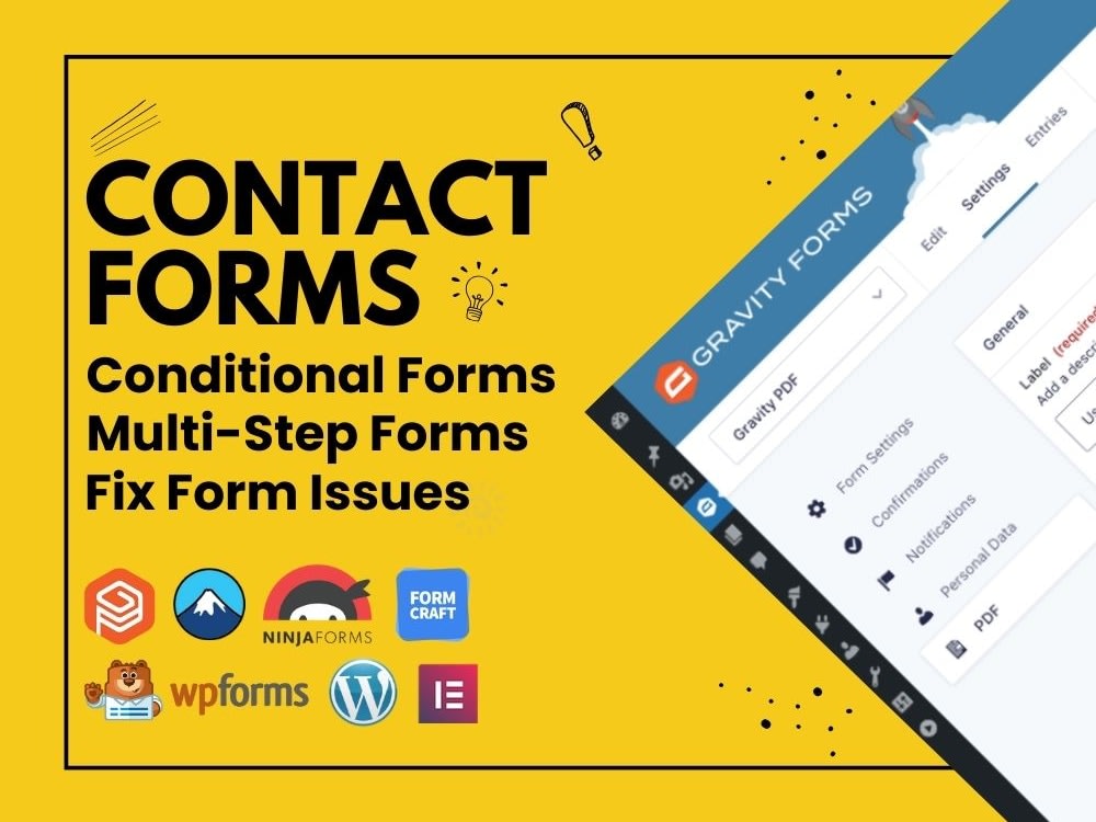 Gravity form, wpForms, contact form7, or any form fixing | Upwork