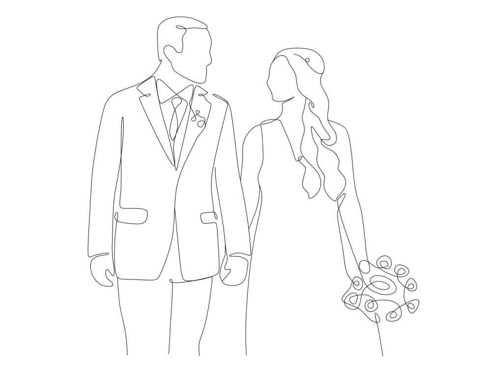 Clean one line art illustration | Upwork