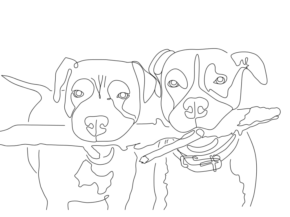 Clean one line art illustration | Upwork