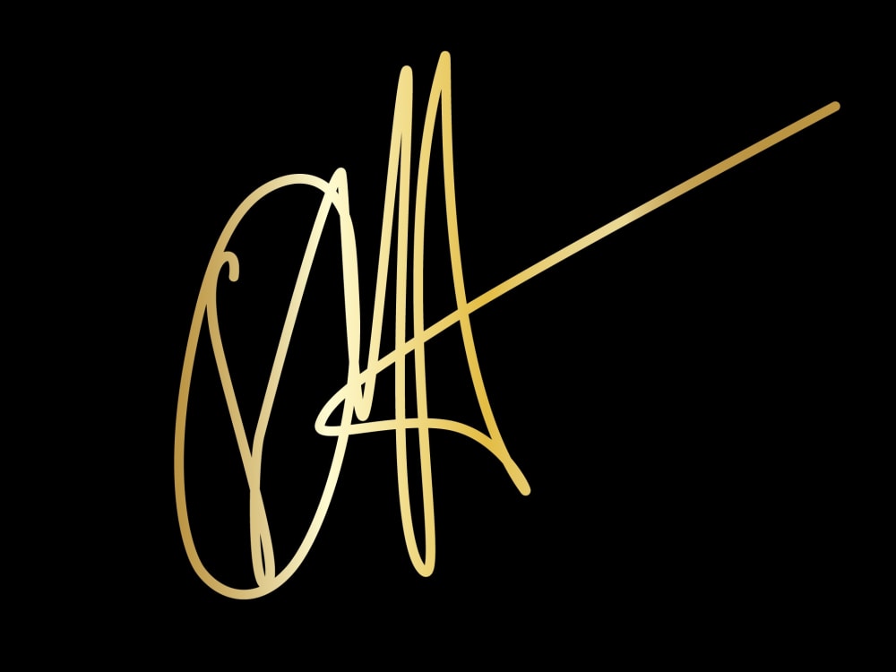 Your handwritten signature into a vector logo | Upwork