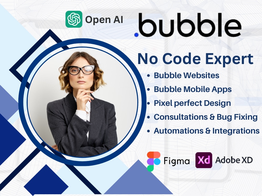Bubble io app developer build mvp web app bubble ai saas app | Upwork