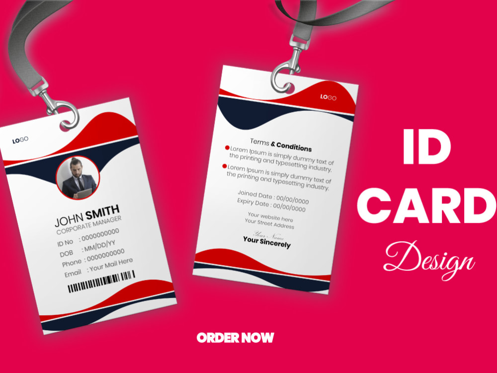 Modern id cards, employee cards and id badges | Upwork