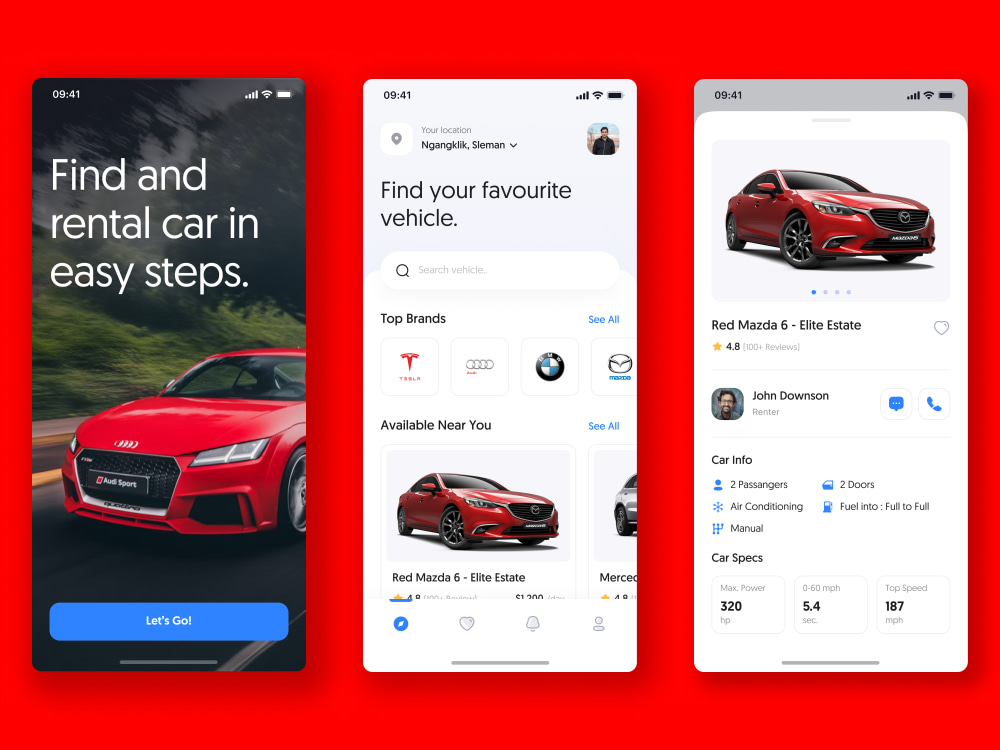 Custom Mobile App UI design concept for your Brand | Upwork