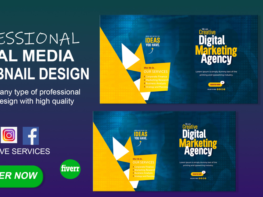 I will create unique, ultra professional, custom, thumbnail design | Upwork