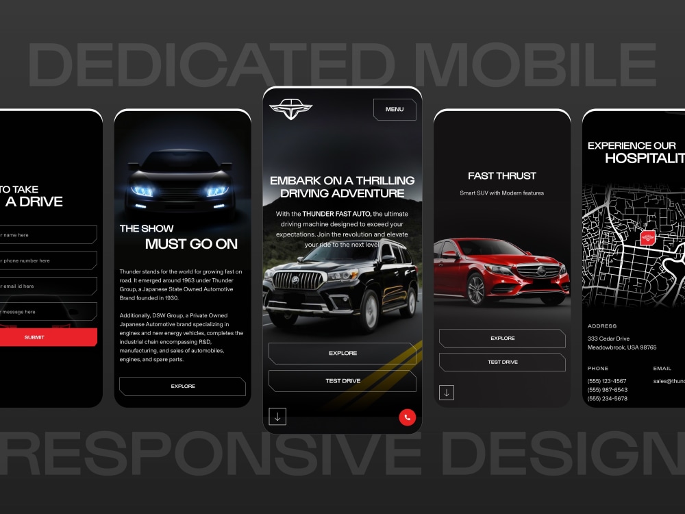 A Figma or XD file for website responsive UI/UX design for your business. | Upwork
