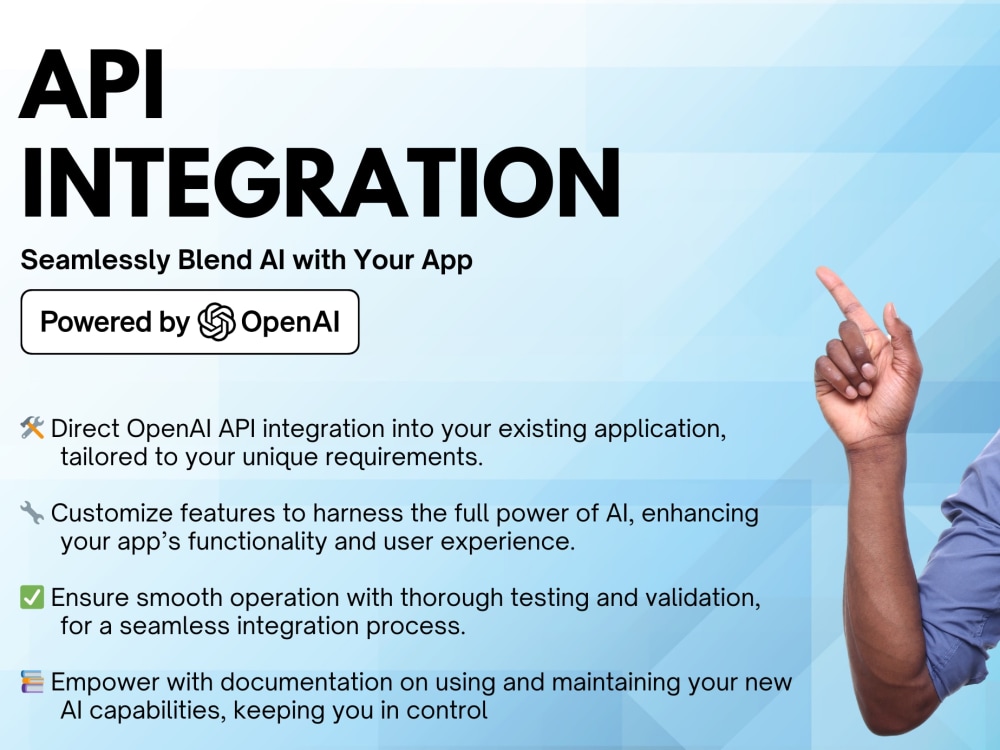 OpenAI API Integration into your application | Upwork