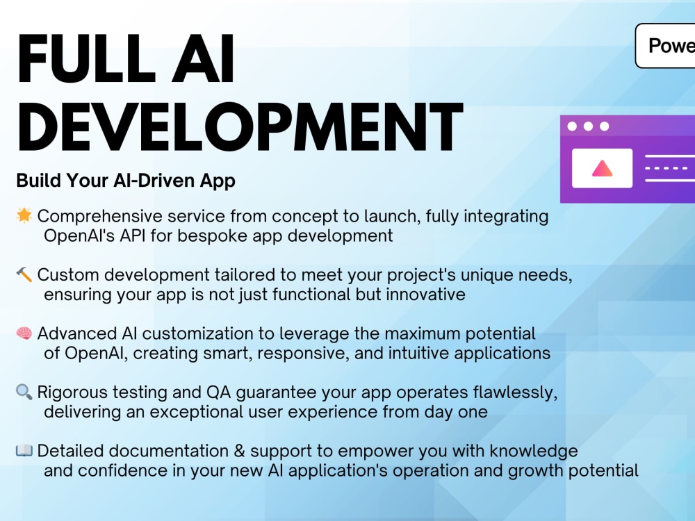 OpenAI API Integration into your application | Upwork