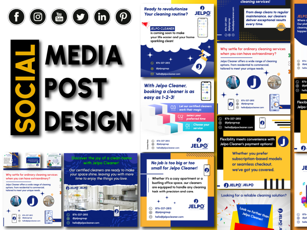 Urgent 30 social media designs for facebook, linkedin, IG post designs ...