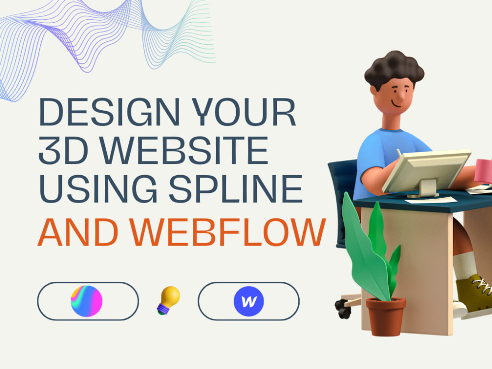 3d animated models for webflow website using spline and framer | Upwork