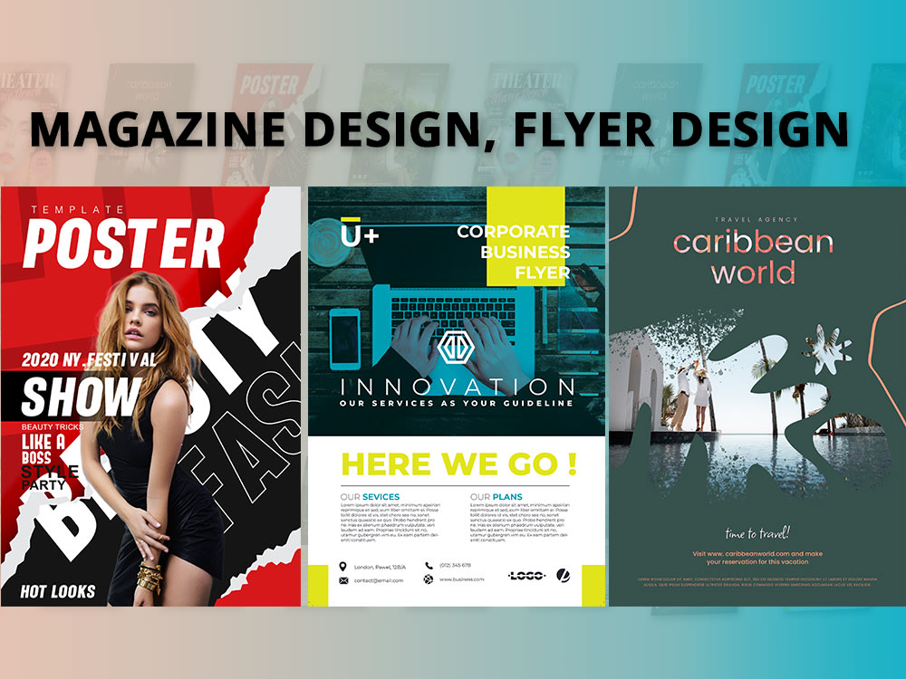 Magazine cover, magazine ad, newspaper ad, print ad, flyer, poster | Upwork