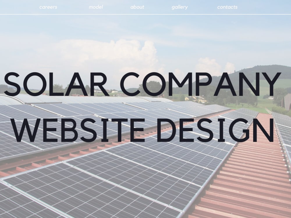Solar company Website Design for Energy Company , PV installation ...