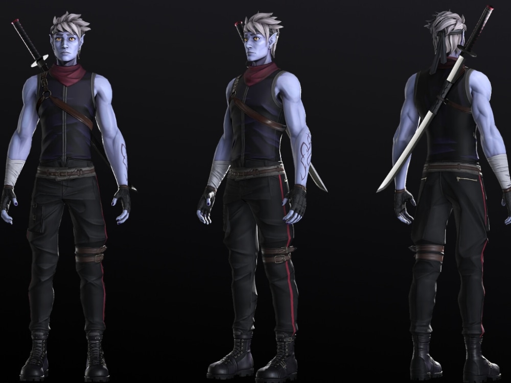 Realistic 3d Character Model Stylized Characterdetail Texturerig3d Model Upwork