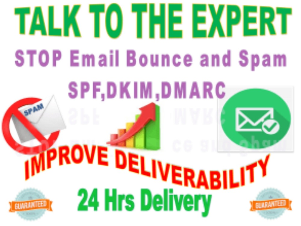 Email deliverability, DMARC, DKIM, C-NAME, DNS and SPF setup, spam email | Upwork