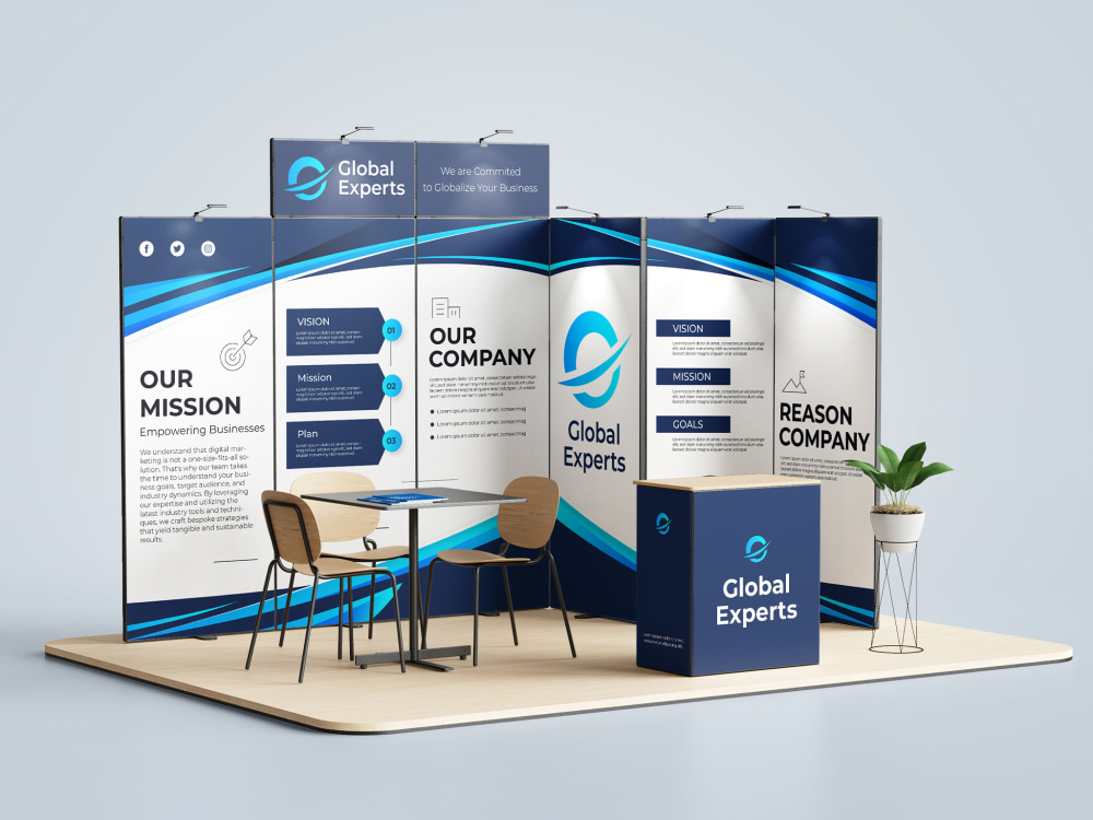 Tradeshow Booth Design, high quality graphic work | Upwork