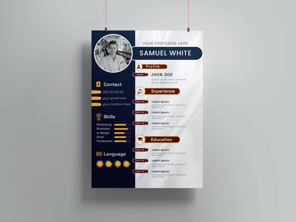 Professional resume cv and cover letter design templates | Upwork