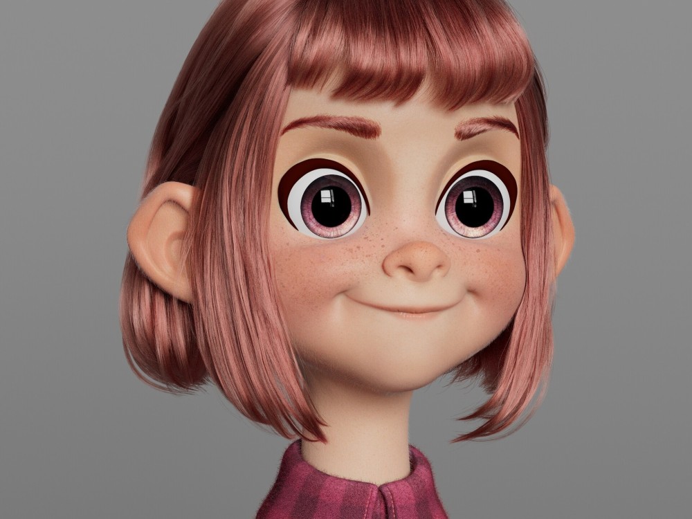 3d cartoon character, character modeling, humanoid character with ...