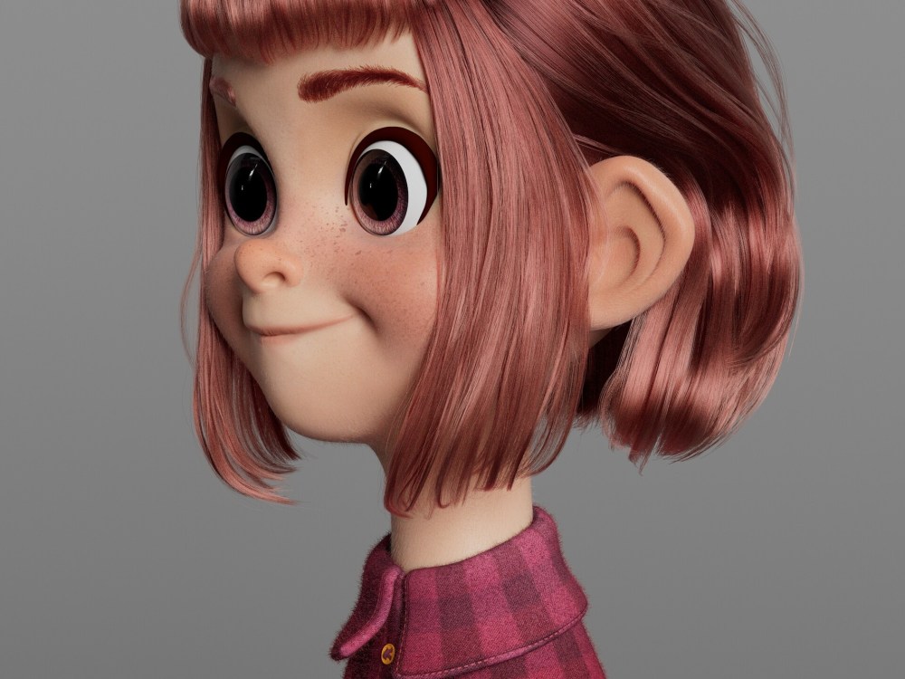 3d cartoon character, character modeling, humanoid character with ...