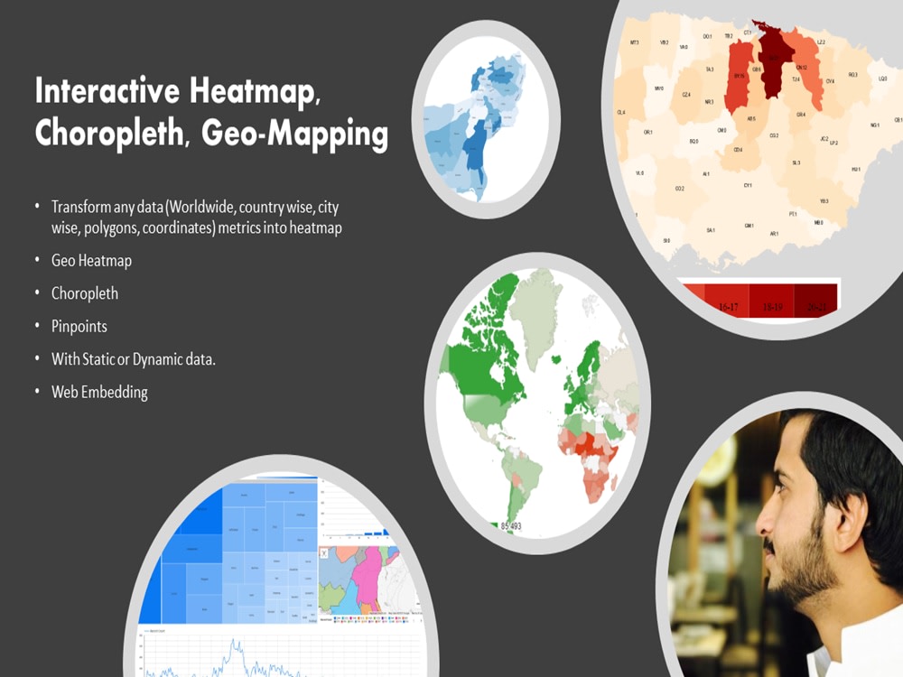 Interactive d3, choropleth, heatmap using GIS data | Upwork