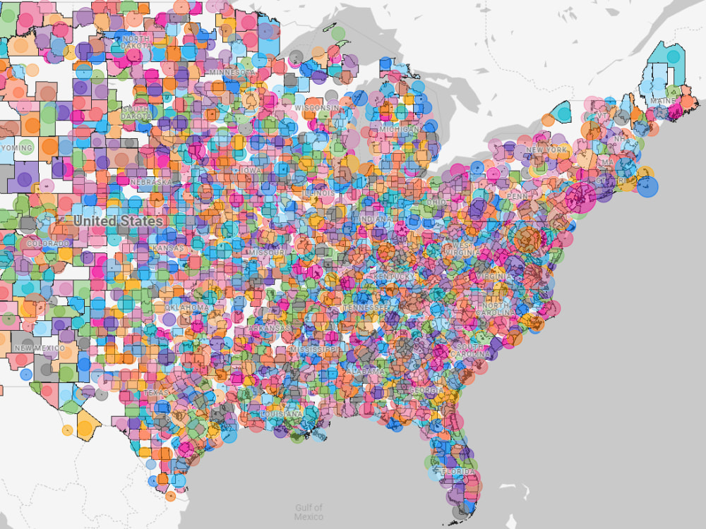 Interactive d3, choropleth, heatmap using GIS data | Upwork