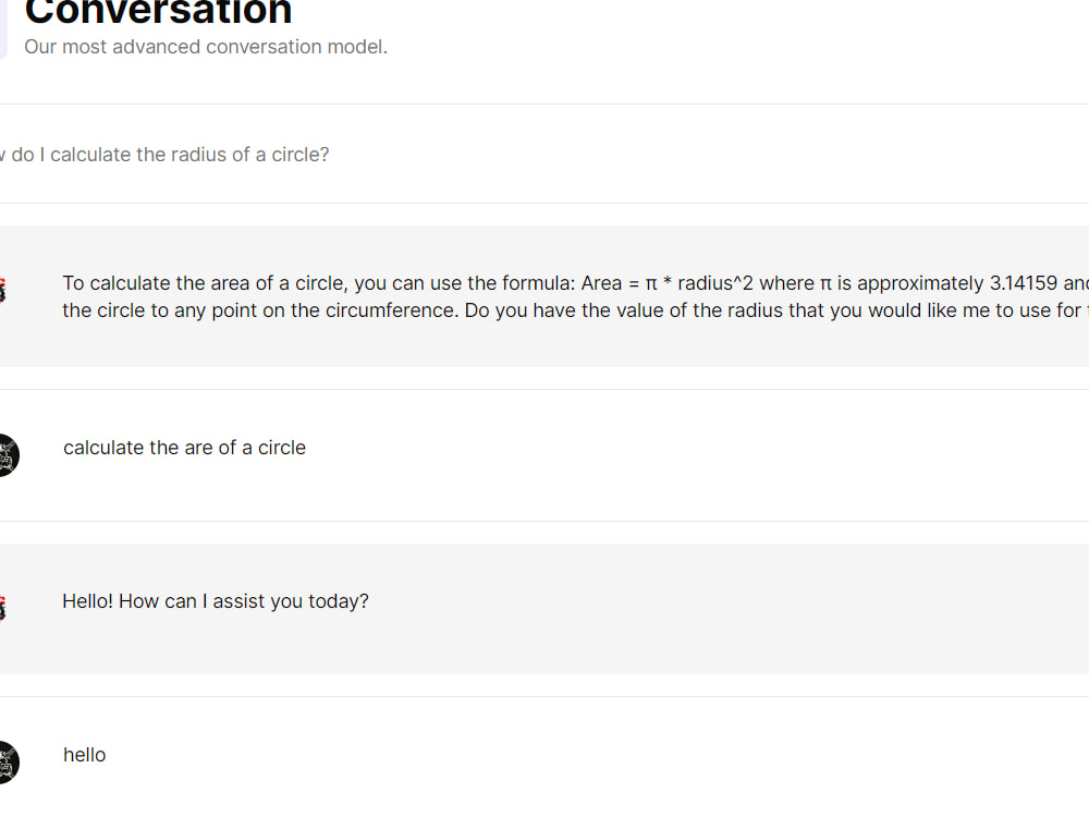 AI generator / chatbot | Upwork