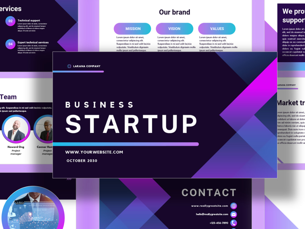 Creative editable PowerPoint presentation pitch deck Template | Upwork