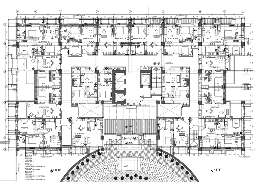 Architecture drawing, floor plan, pdf jpeg to detailed drawing in ...