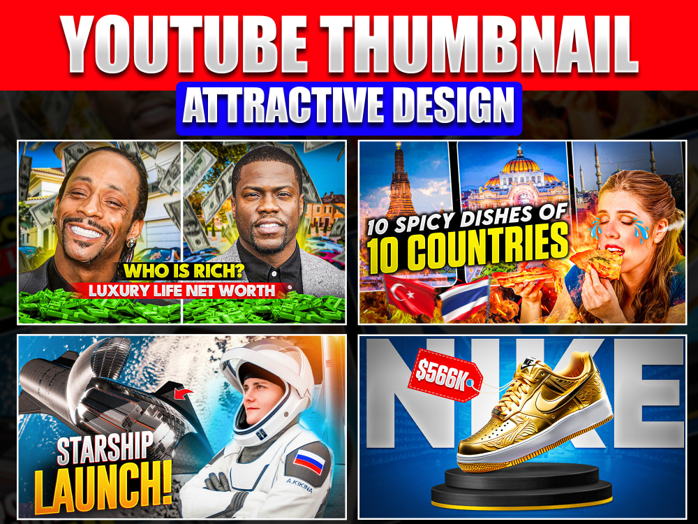 Youtube Thumbnail Designer| Youtube Thumbnail | Thumbnails Design ...