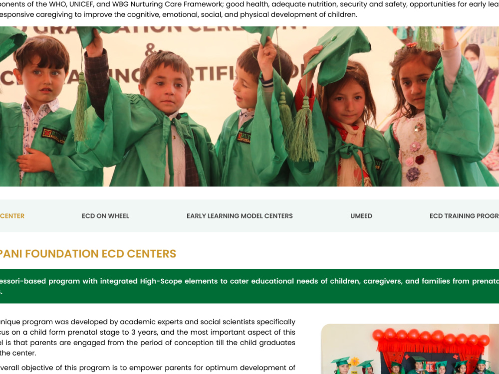 Rupani foundation dynamic Website | Upwork