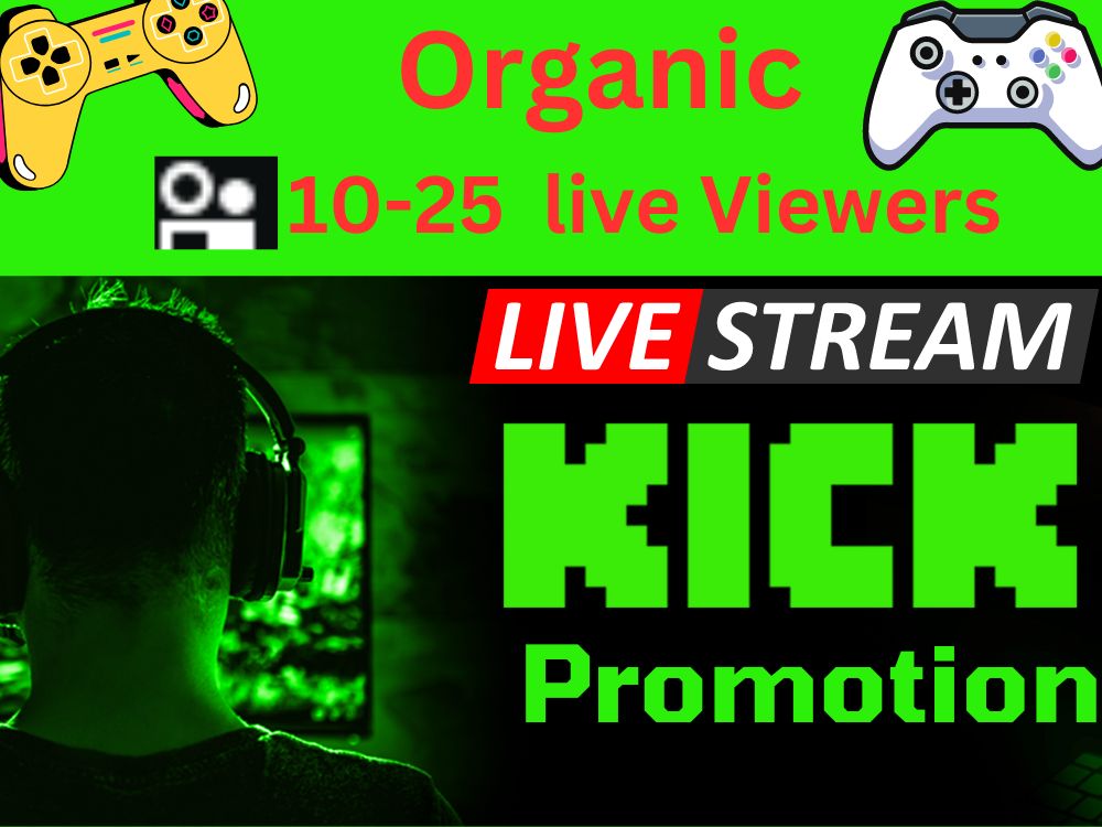 Kick promotion and bring live viewers to your kick channel | Upwork