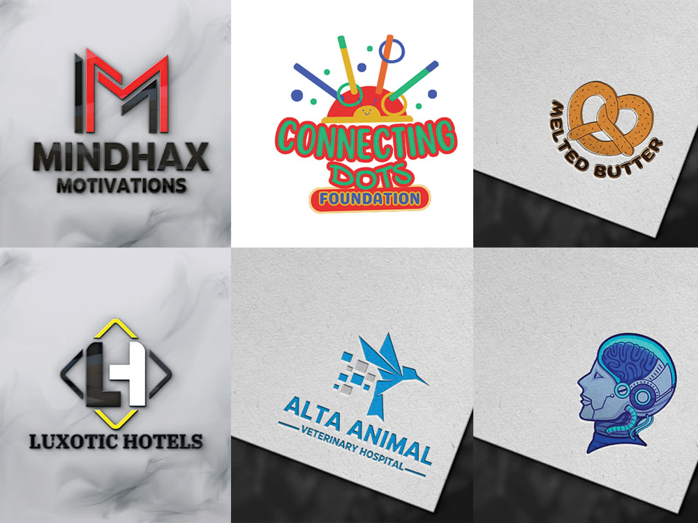 A fantastic, Majestic, Modernistic Emblem, Mascot, Monogram & 3D logo ...