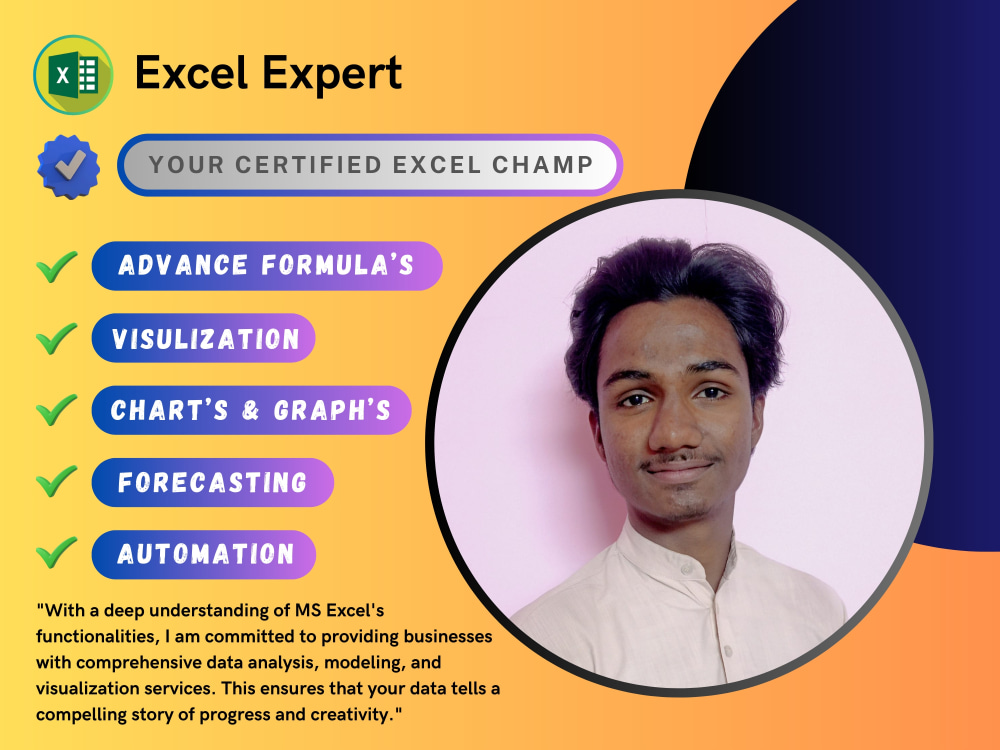 MS Excel Cleaning, Formulas, Analysis, PDF to Excel, Charts & More ...