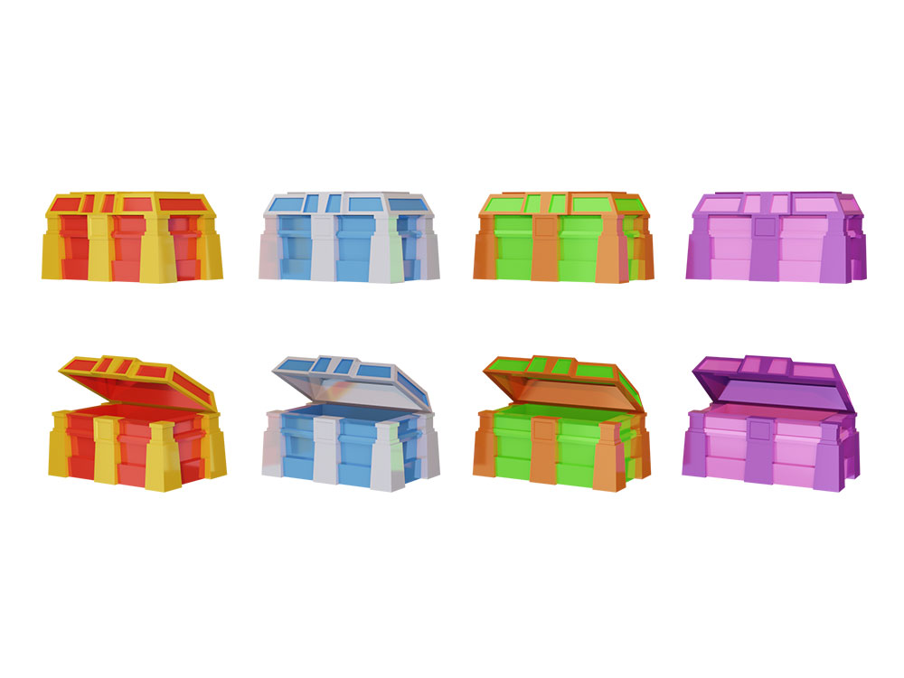 A Low poly chest pack, Treasure chest for Game environment | Upwork