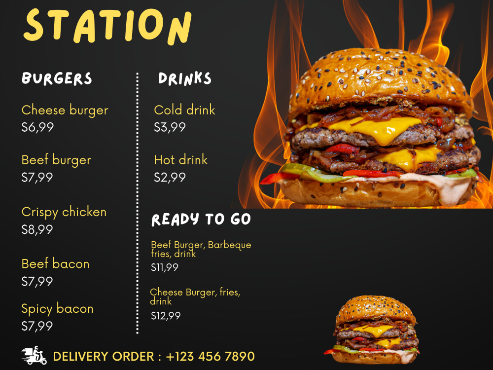 Design animated food menu for your restaurant | Upwork