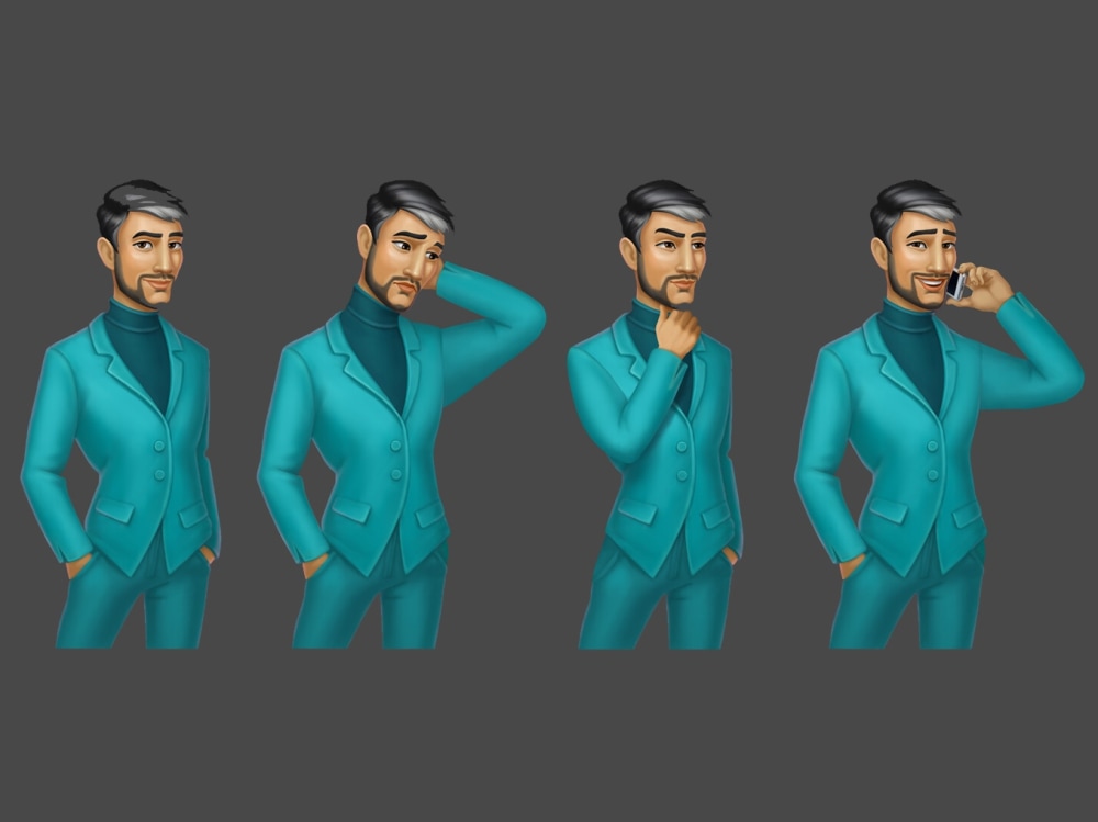 A Unique Cartoon 2D Character design for your Game, digital art ...