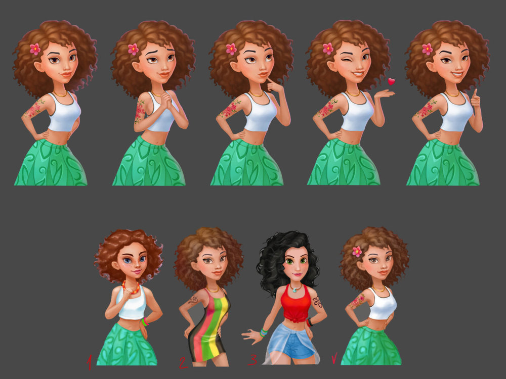 A Unique Cartoon 2D Character design for your Game, digital art ...