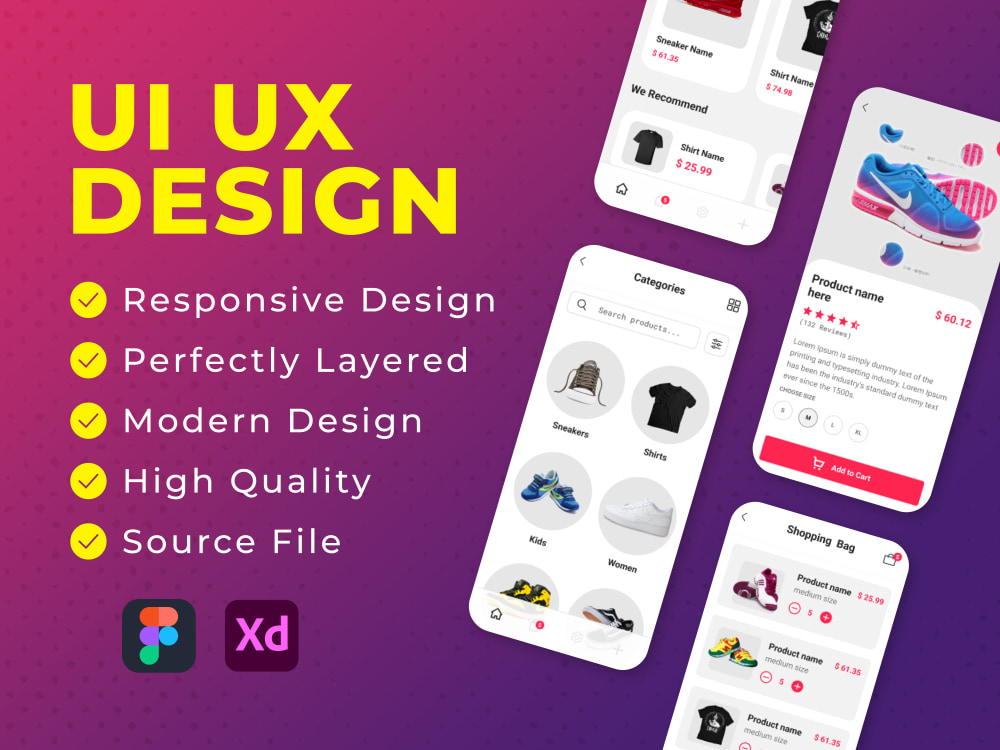 Responsive App UI/UX design, mobile app UI or splash UI design in Figma ...