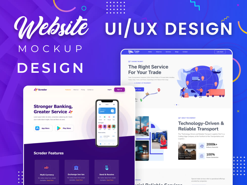 Creative UI UX Figma website Design | UI UX Designer, Landing page ...