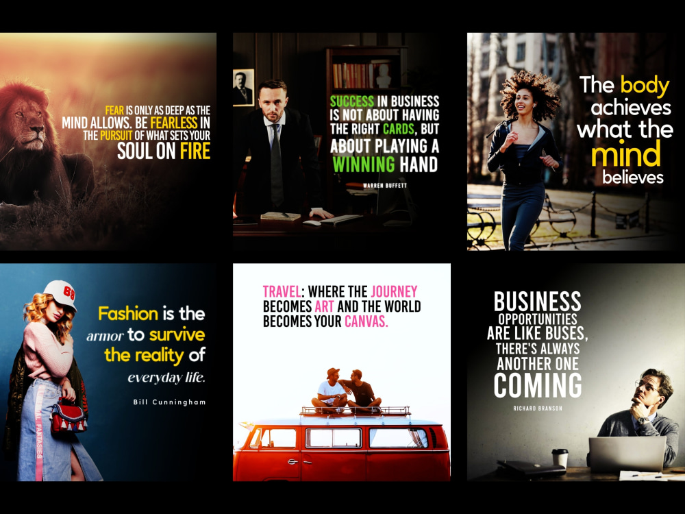 Motivational image quotes for instagram facebook | Upwork