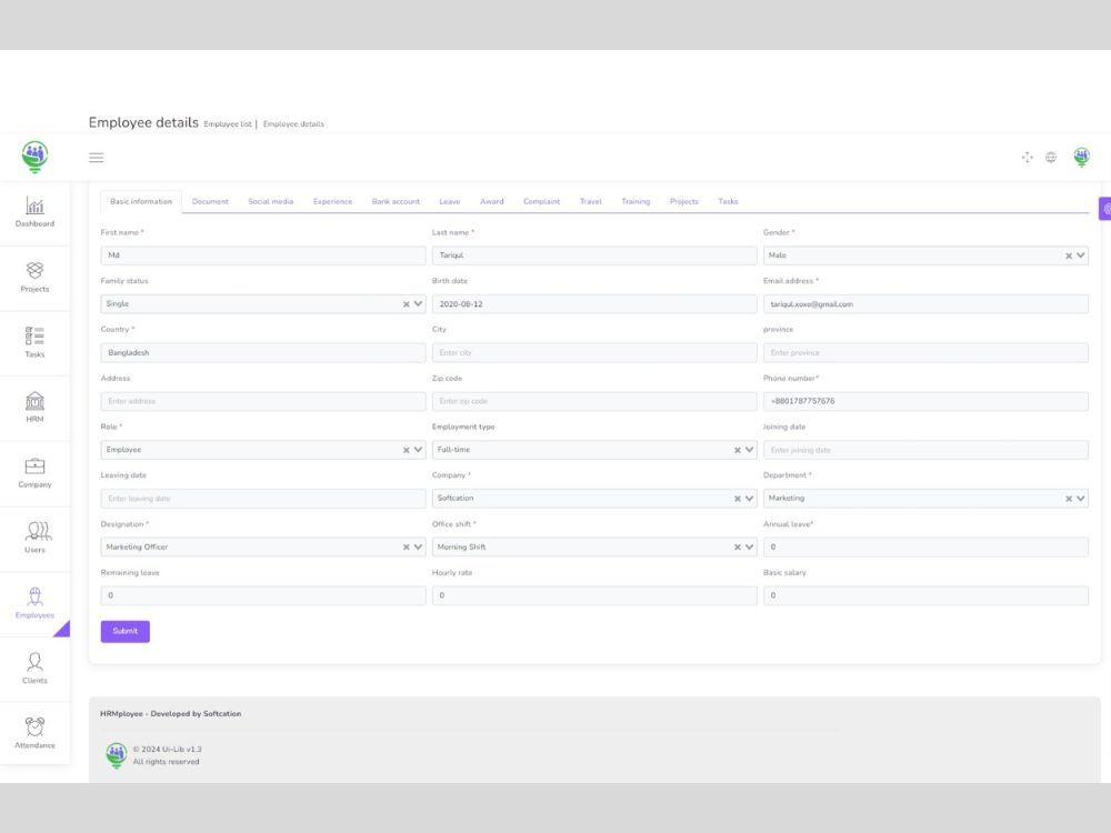 Human Resource Management System Software (PHP Laravel-Full Source Code ...