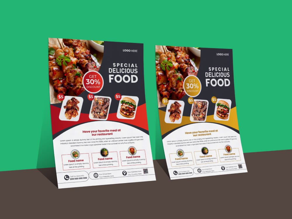 Professional and effective flyer design corporate leaflet or door ...