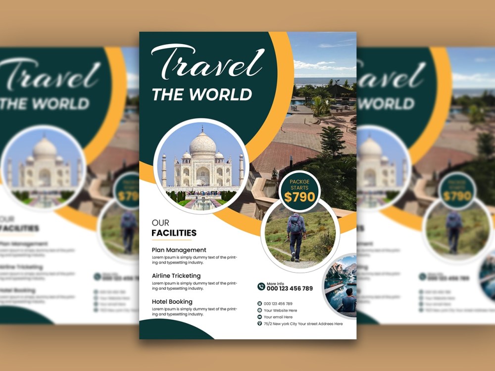 Professional and effective flyer design corporate leaflet or door ...