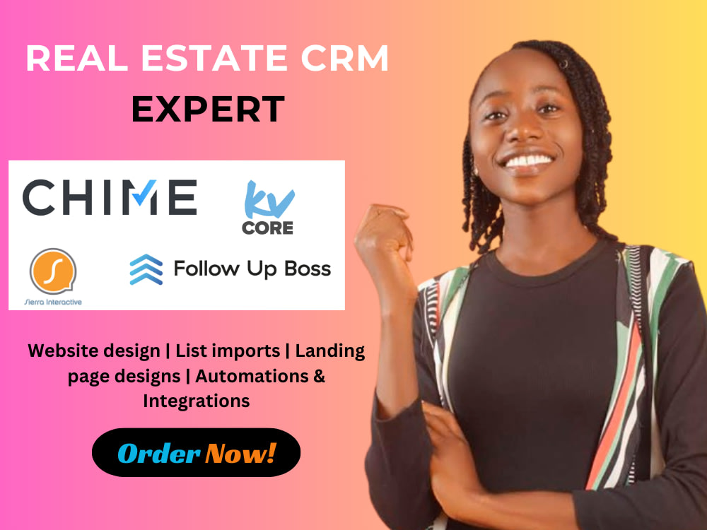 Virtual Assistant for KVCore, Lofty CRM, Follow-up boss, Chime. | Upwork